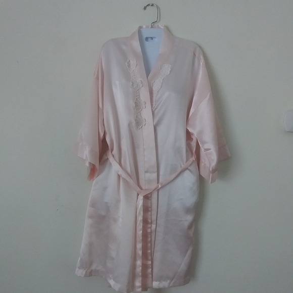Dentelle | Intimates & Sleepwear | Vintage Dentelle Pale Pink Satin ...